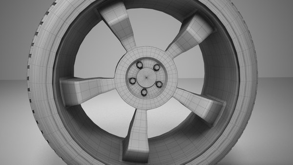 3d car wheel