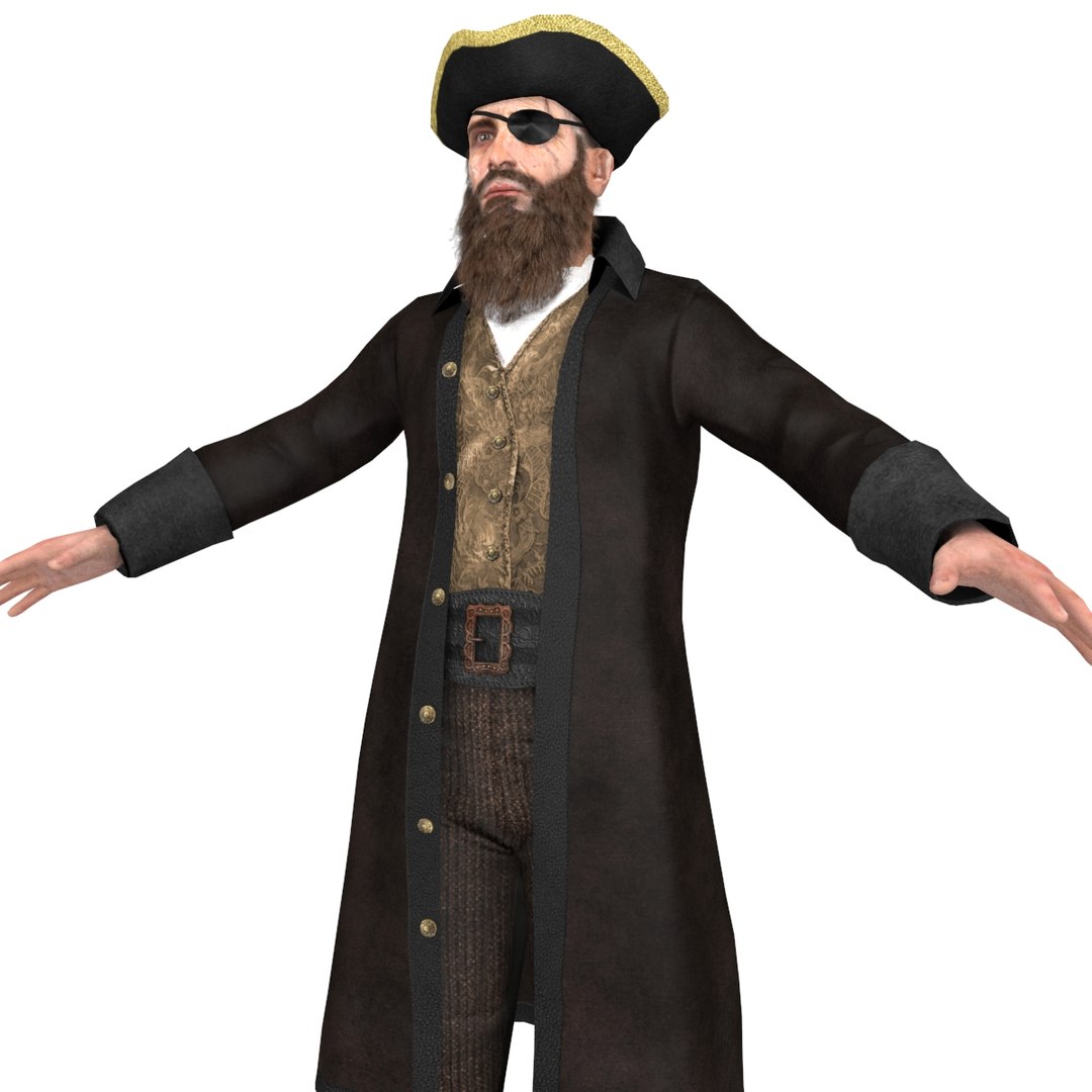 3d Model Pirate Captain