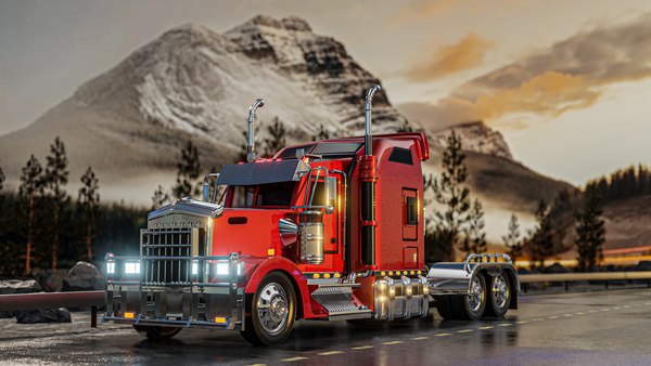 truck kenworth w900 3D 모델 - TurboSquid 2091782