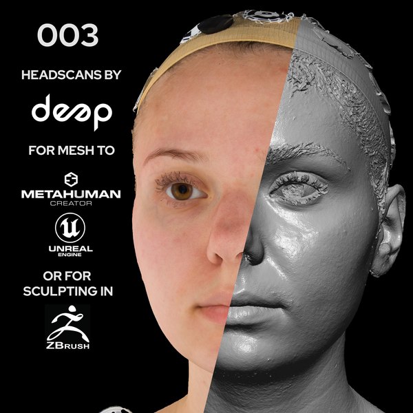 3D European Female 20s head scan 003 - TurboSquid 2045532