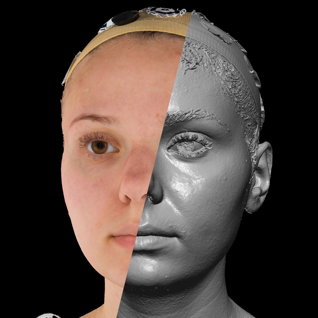 3D European Female 20s head scan 003 - TurboSquid 2045532