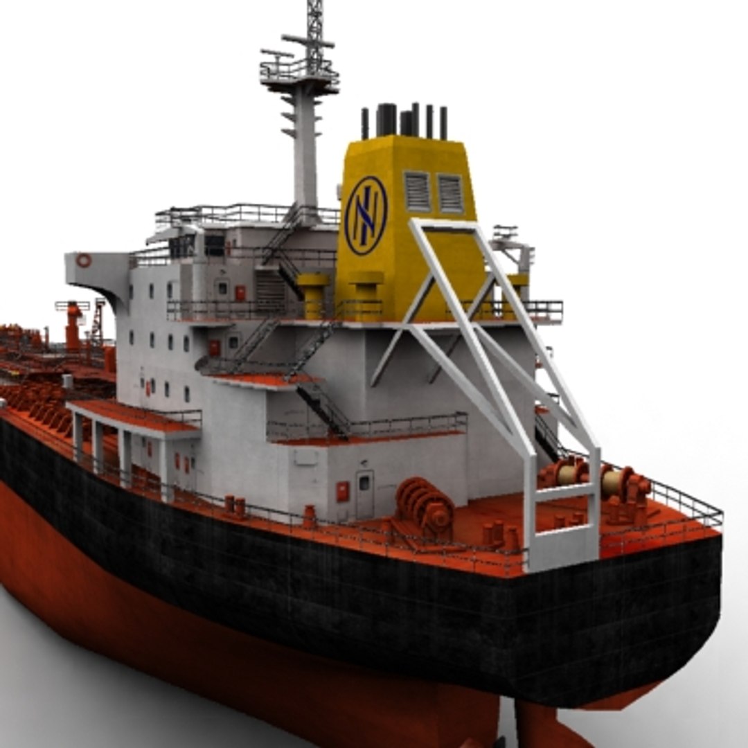 Chemical Oil Tanker 3d Model