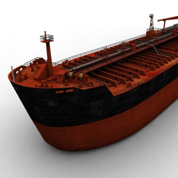 chemical oil tanker 3d model
