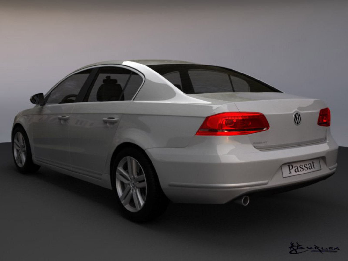 3d Volkswagen Passat Sedan Model