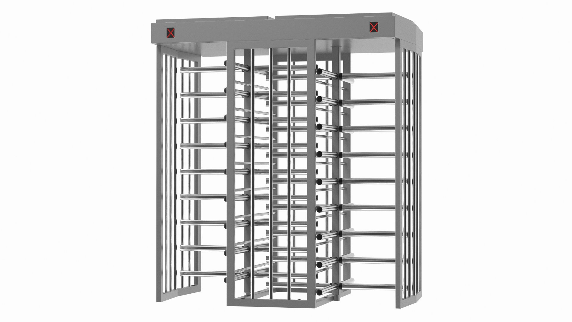 3D Full Height Dual Lane Security Turnstile - TurboSquid 1769919