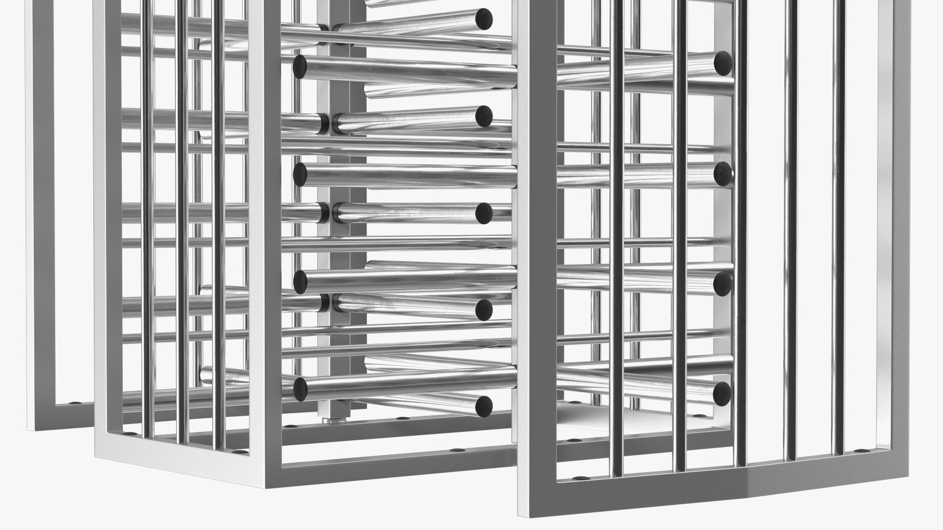 3D Full Height Dual Lane Security Turnstile - TurboSquid 1769919