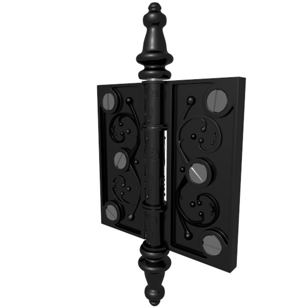 3ds Max Decorative Door Hinge