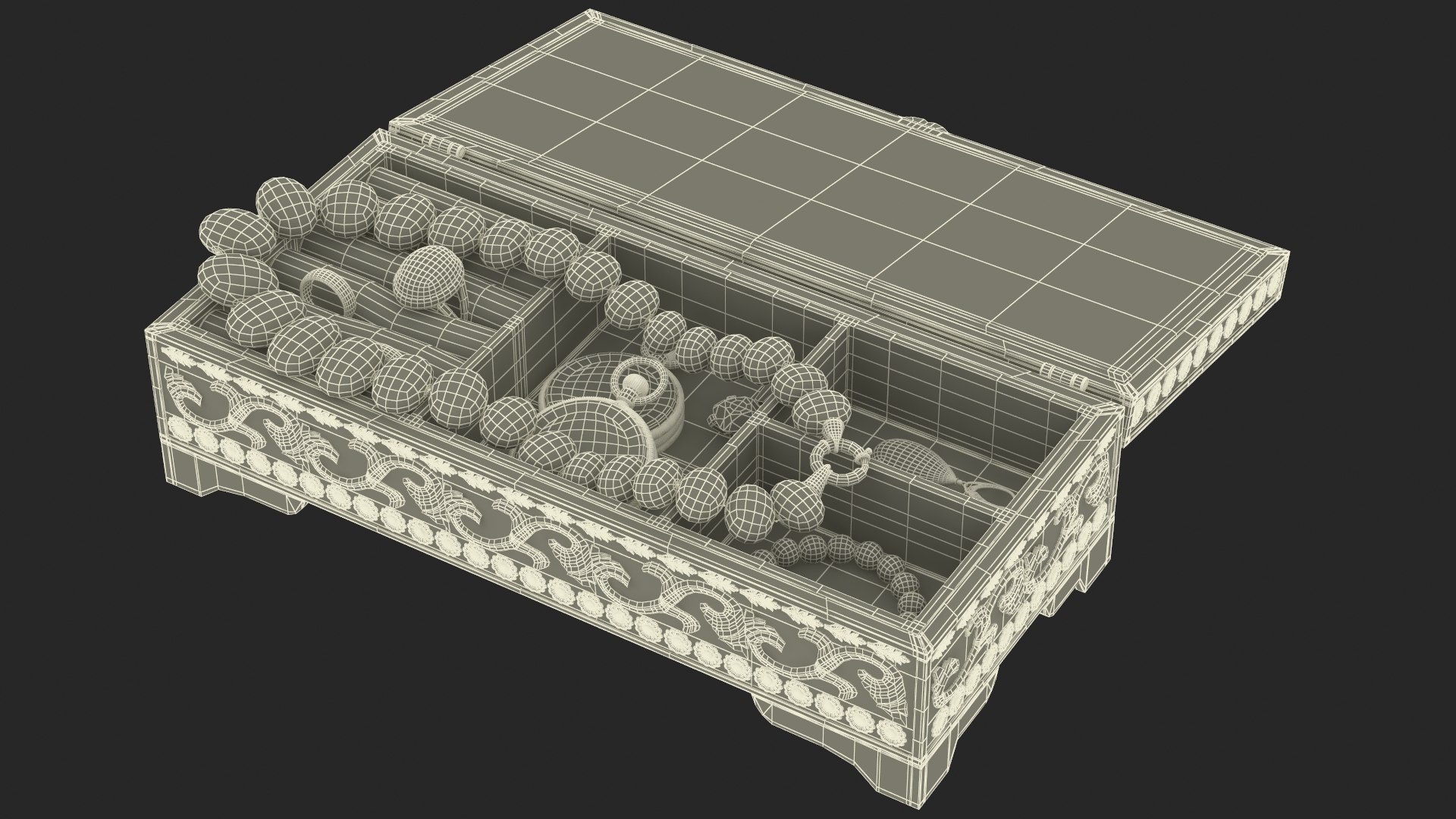 Jewelry Box Organizer 3D Model - TurboSquid 2121370