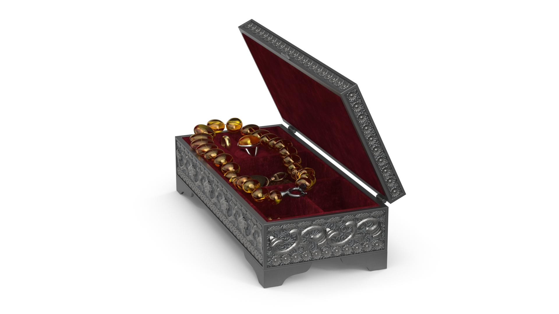 Jewelry Box Organizer 3D Model - TurboSquid 2121370