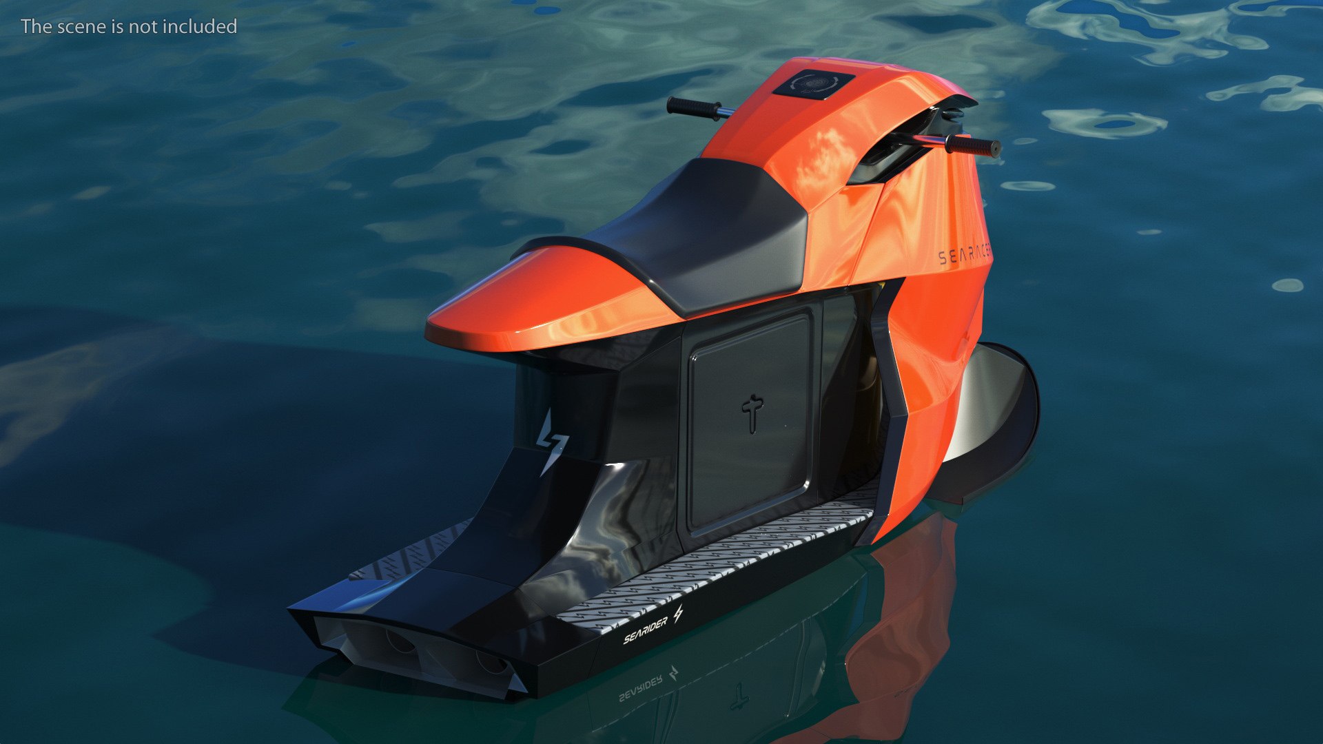3D Searacer Jet Ski Orange Rigged - TurboSquid 2381608