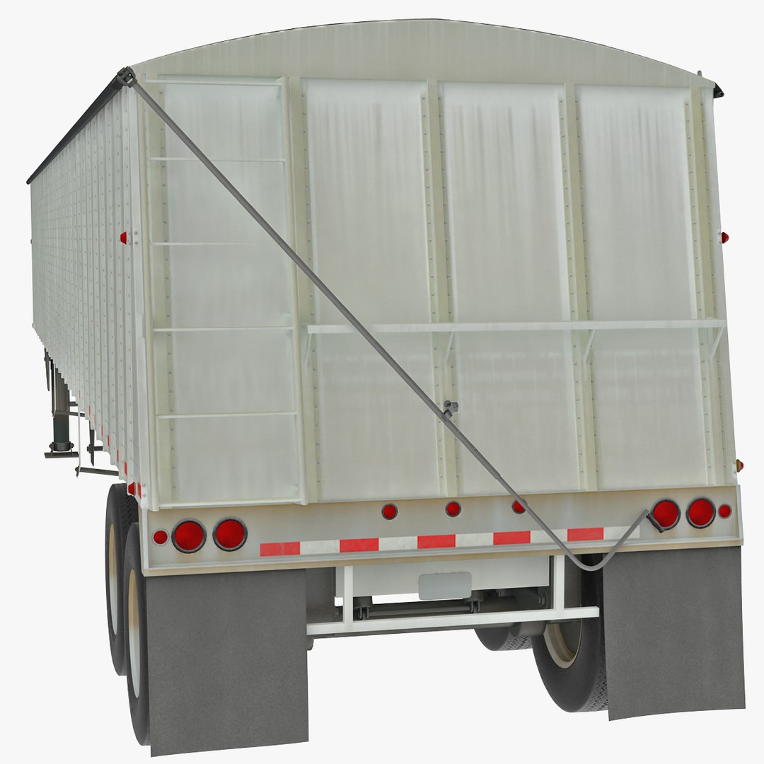grain trailer 3d model