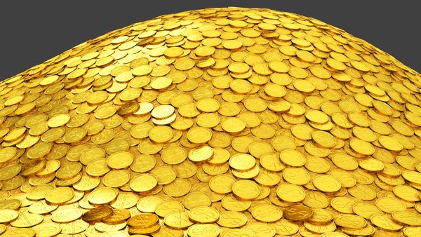 modelo 3d Pila de monedas con textura de mosaico V1 - TurboSquid 1959847