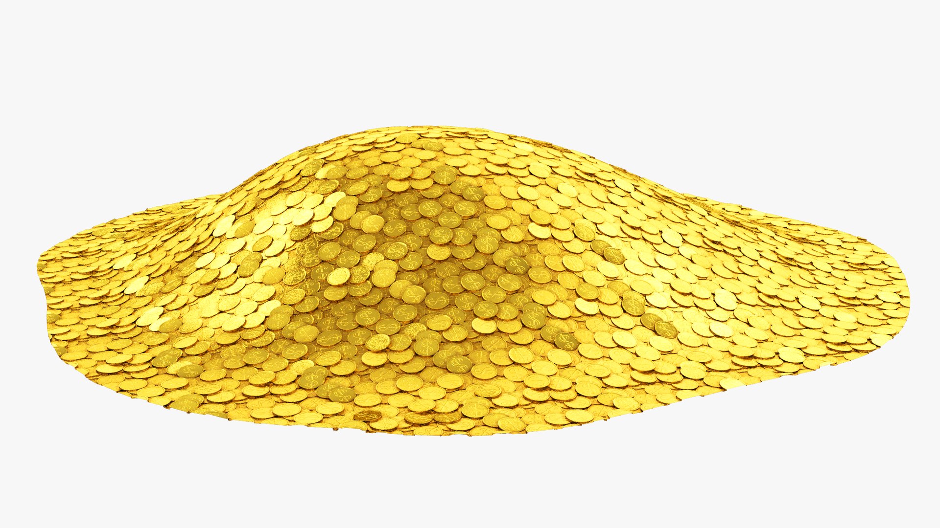 Coins Pile With Tiled Texture V1 3D - TurboSquid 1959847