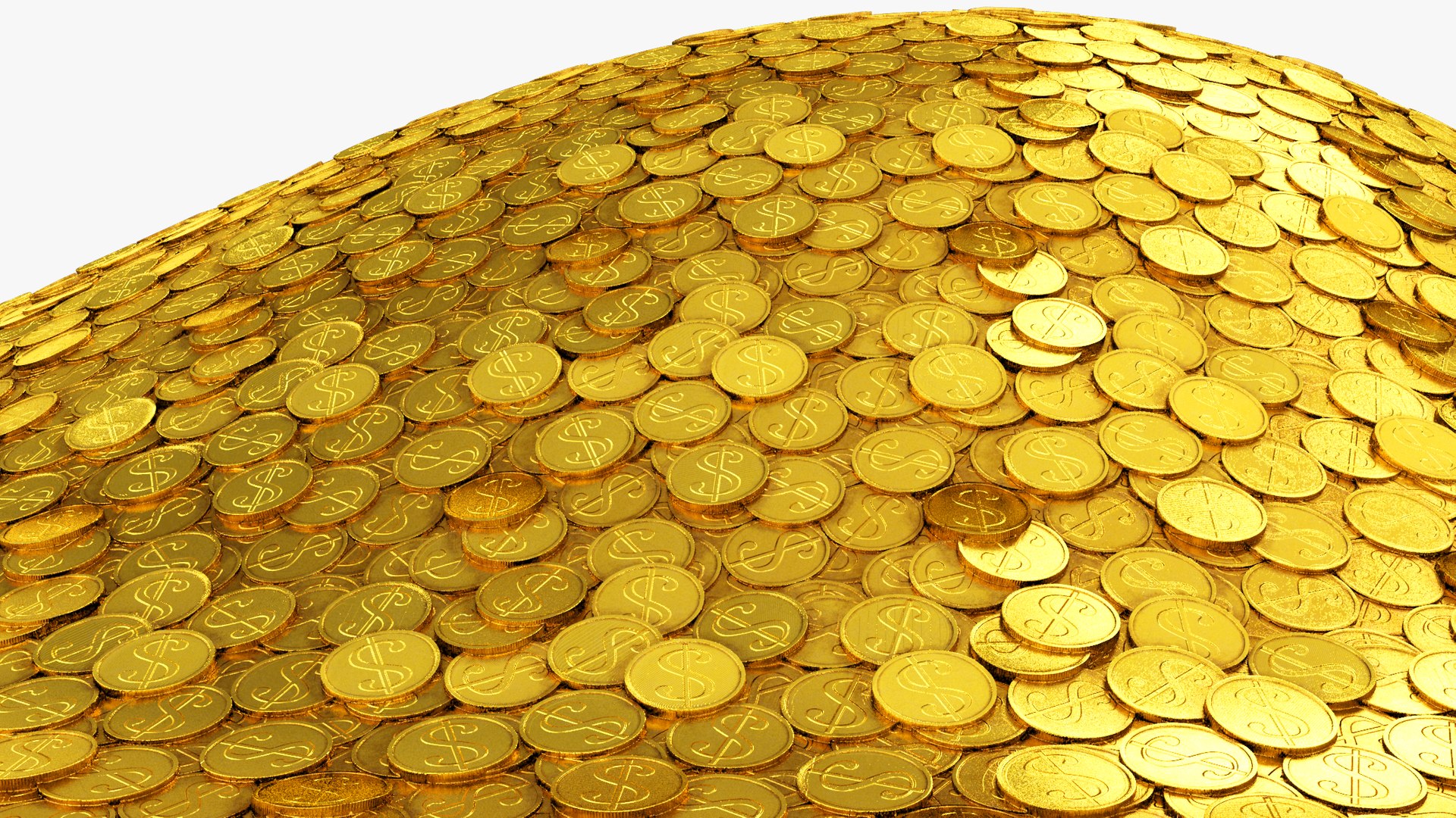 Coins Pile With Tiled Texture V1 3D - TurboSquid 1959847