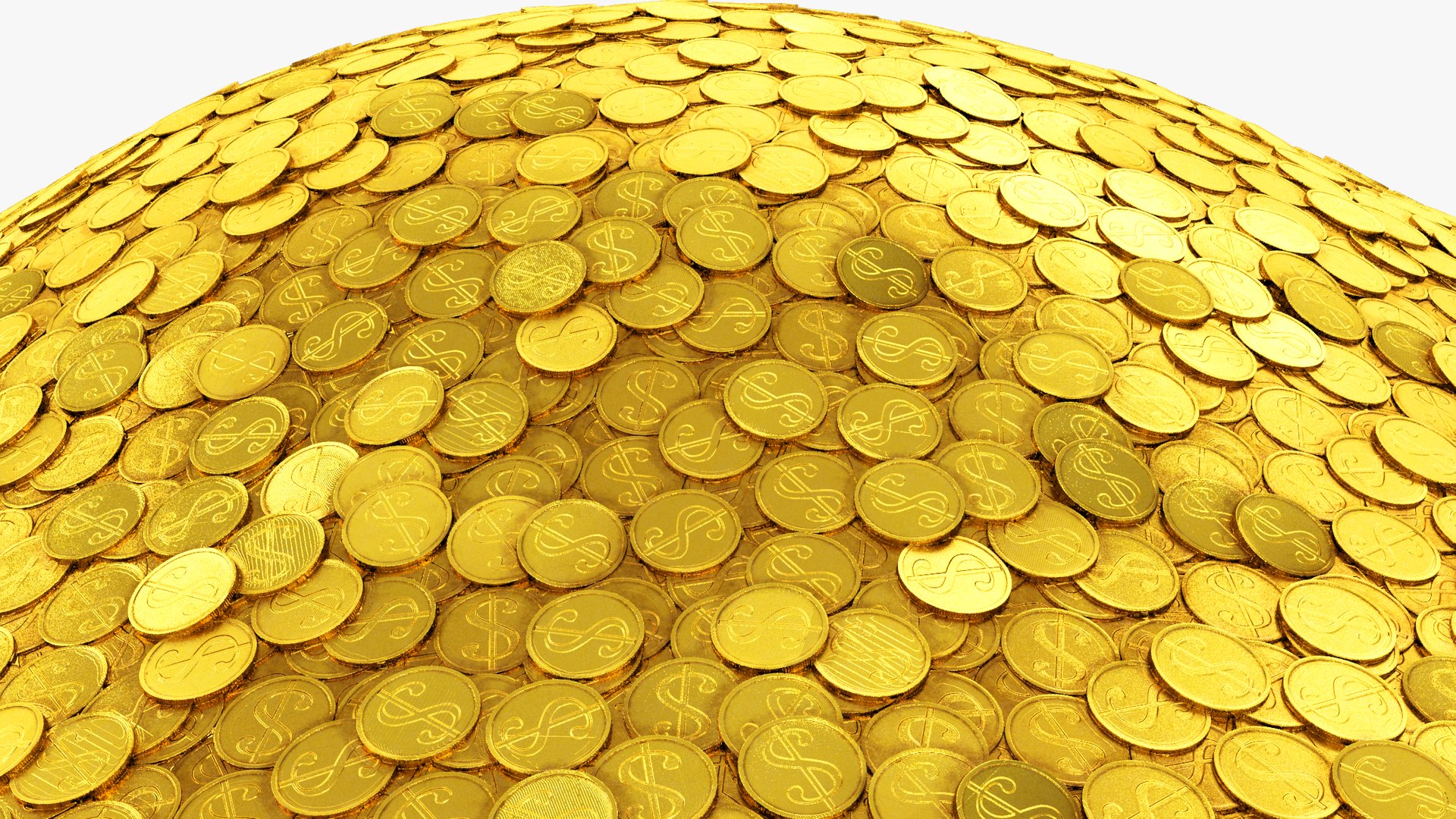 Coins Pile With Tiled Texture V1 3D - TurboSquid 1959847