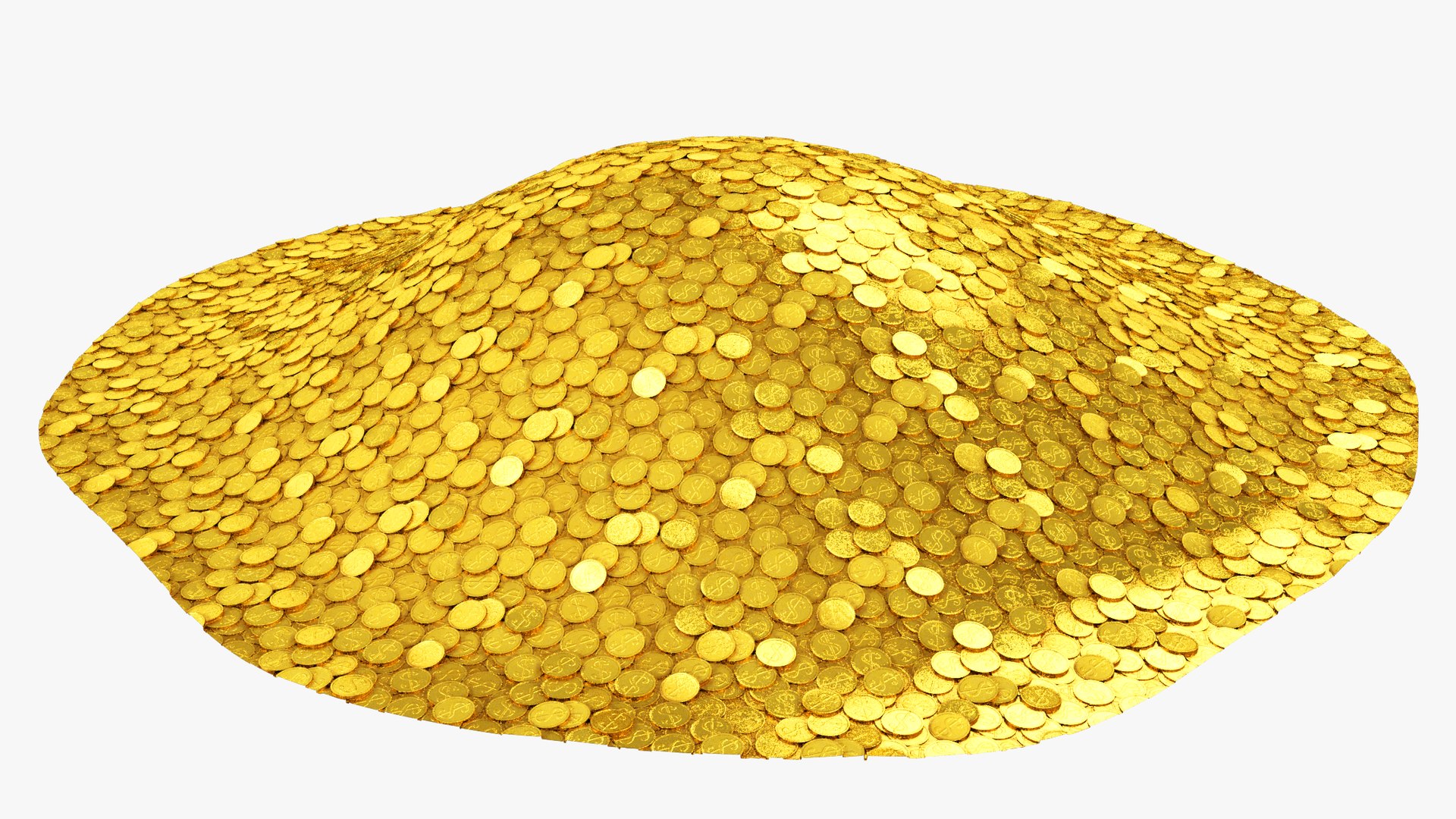 Coins Pile With Tiled Texture V1 3D - TurboSquid 1959847