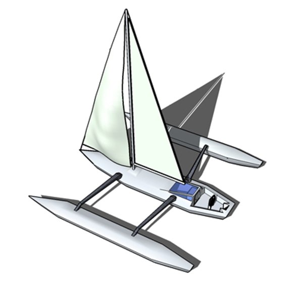 3D Trimarans Models | TurboSquid