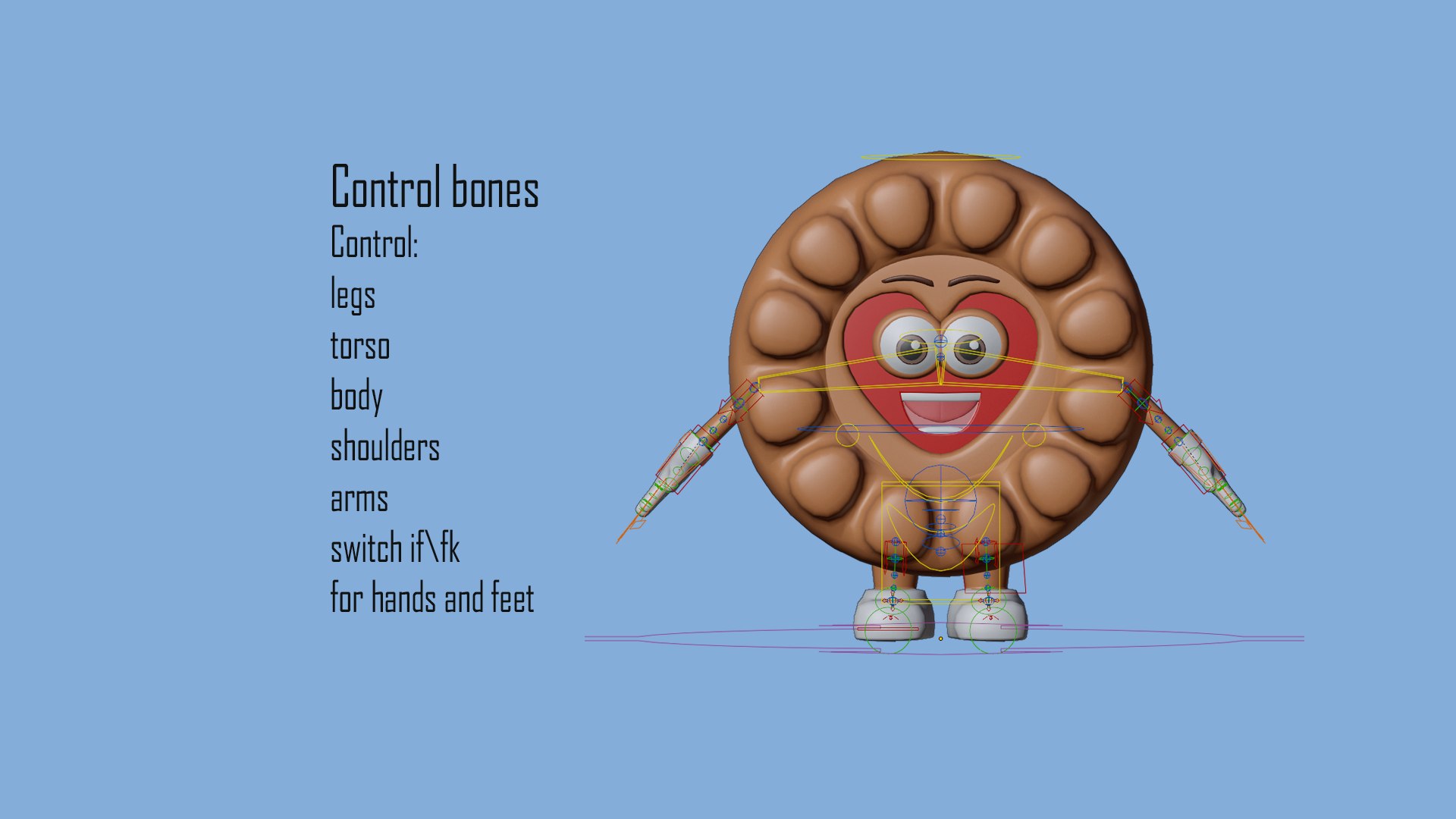 Cartoon Characters Cakes 3D Model - TurboSquid 2317166
