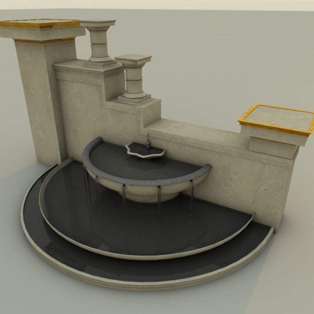 fountain 3d 3ds