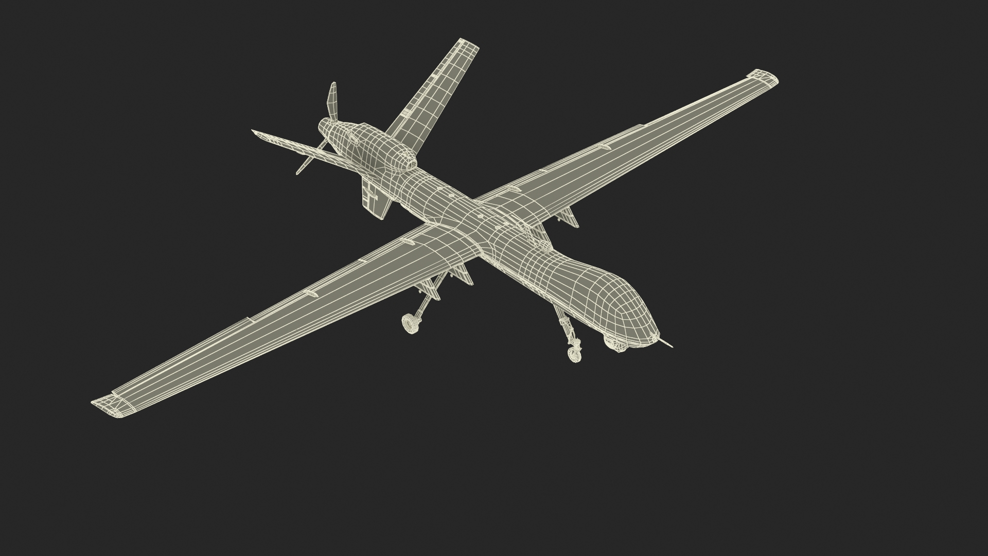 Unmanned Aerial Vehicle MQ-9 Reaper Drone Rigged 3D Model - TurboSquid ...