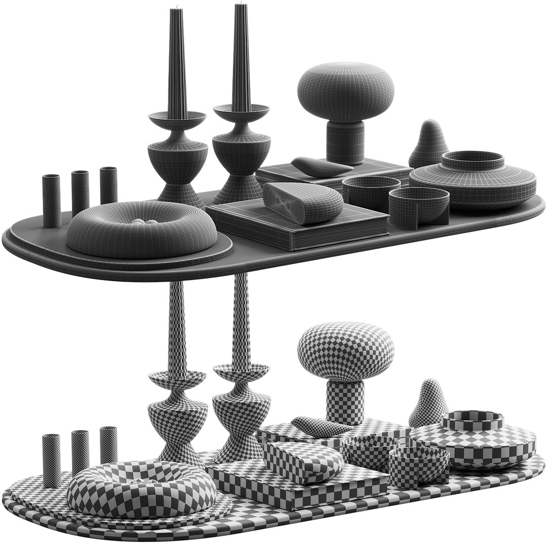 117 decorative set 030 japan style decor P04 3D model - TurboSquid 2054128