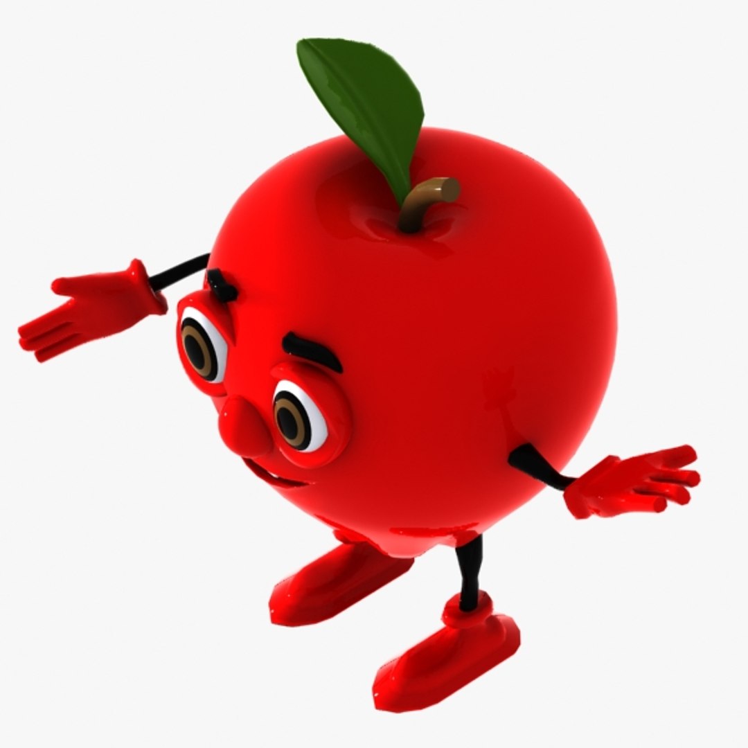 3dsmax Apple Character