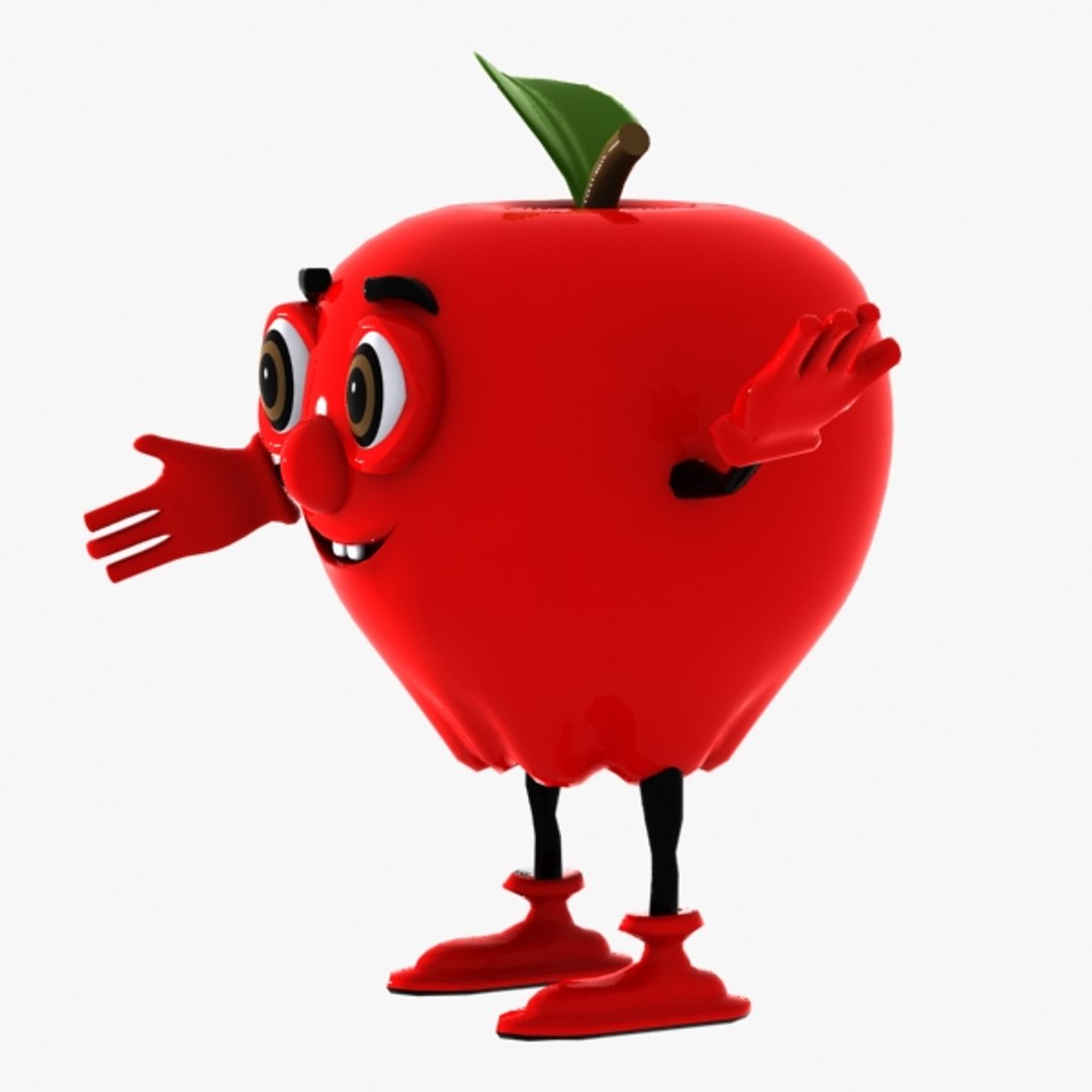 3dsmax Apple Character