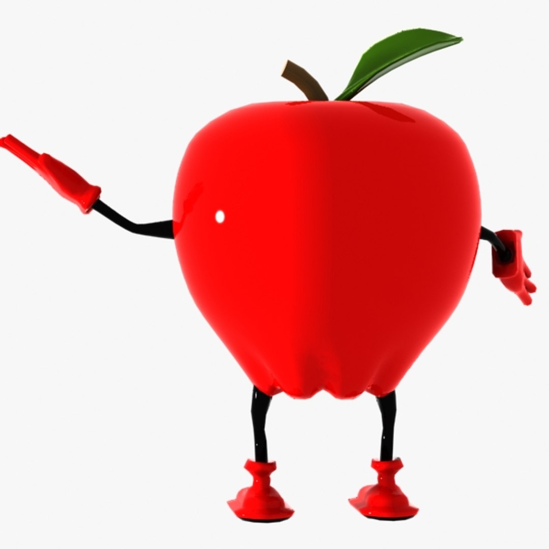 3dsmax Apple Character