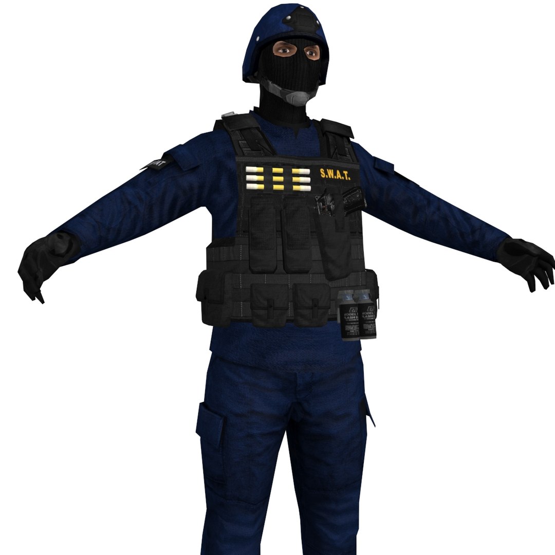3d Rigged Swat Soldier Model