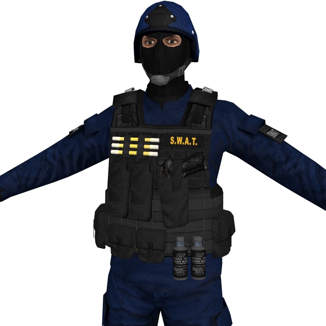 3d Rigged Swat Soldier Model