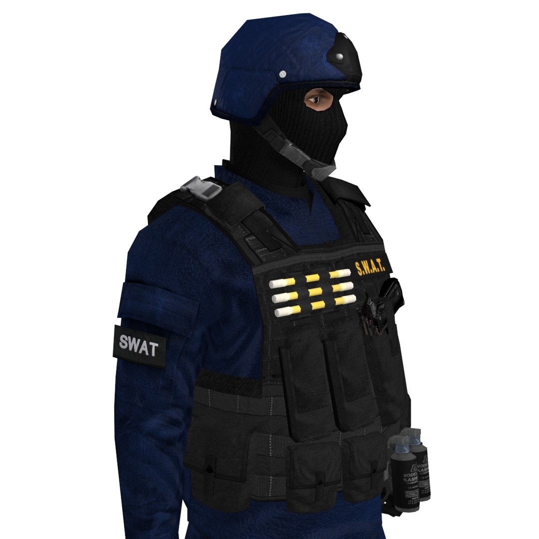 3d Rigged Swat Soldier Model