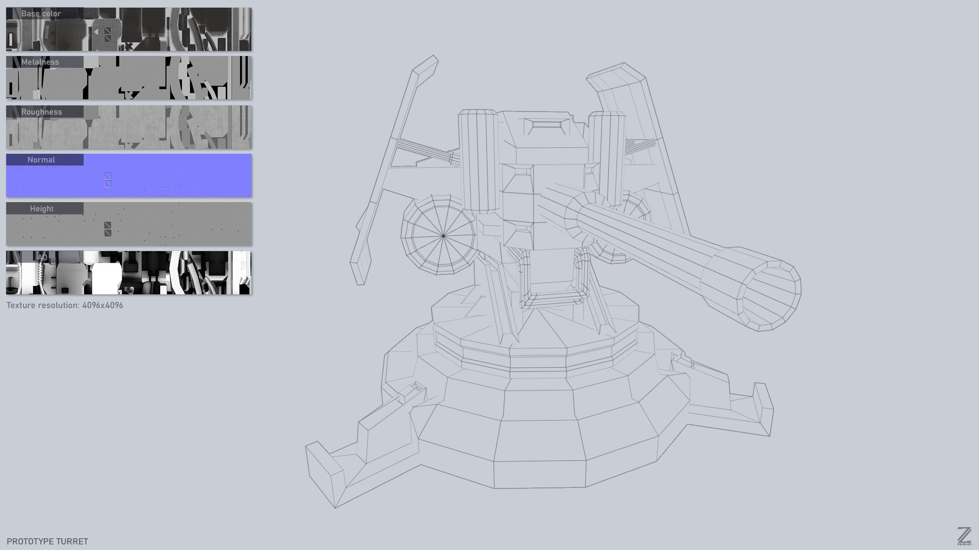 Prototype turret 3D model - TurboSquid 2148119