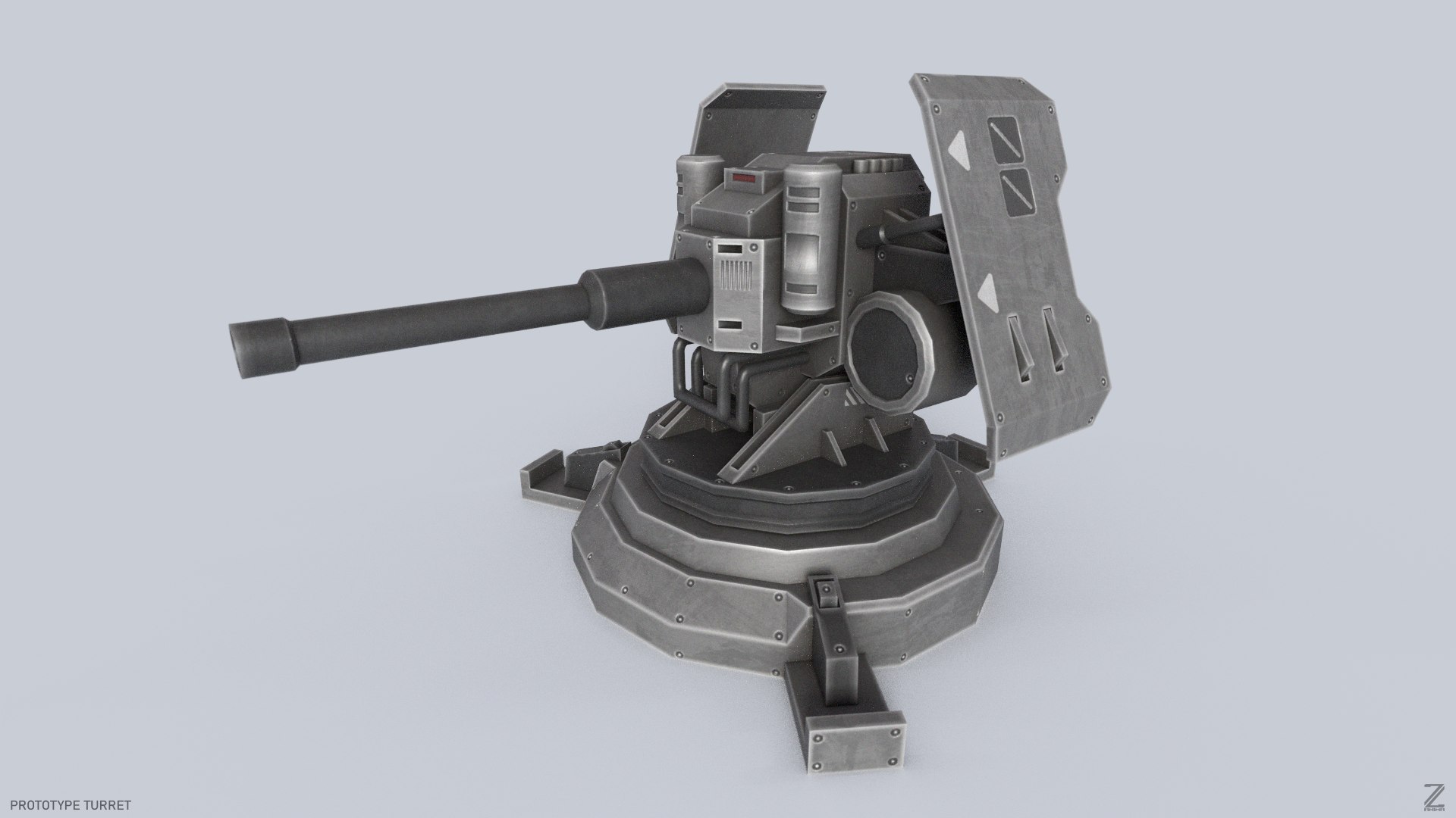 Prototype turret 3D model - TurboSquid 2148119