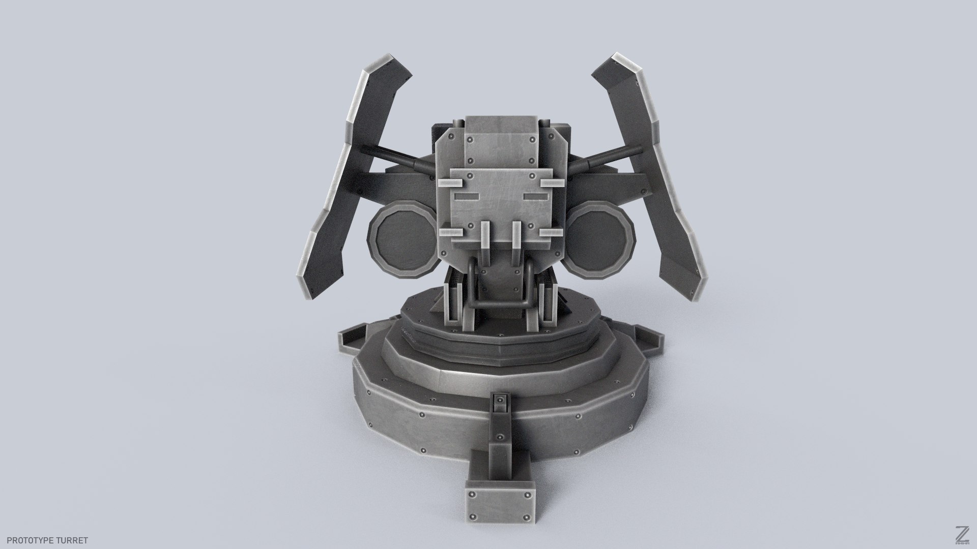 Prototype turret 3D model - TurboSquid 2148119