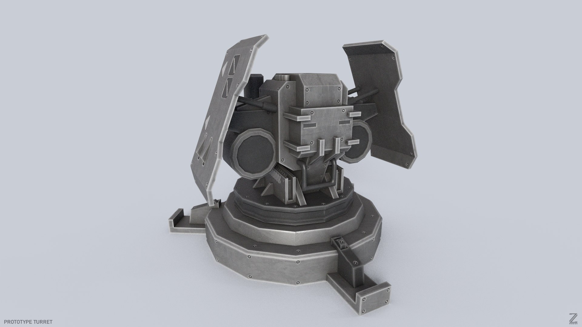 Prototype turret 3D model - TurboSquid 2148119