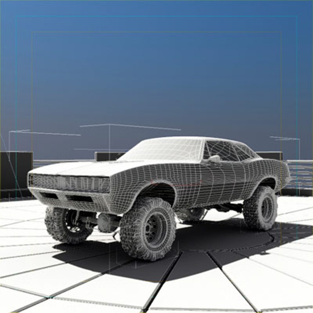 Offroad Muscle Car 3d Model