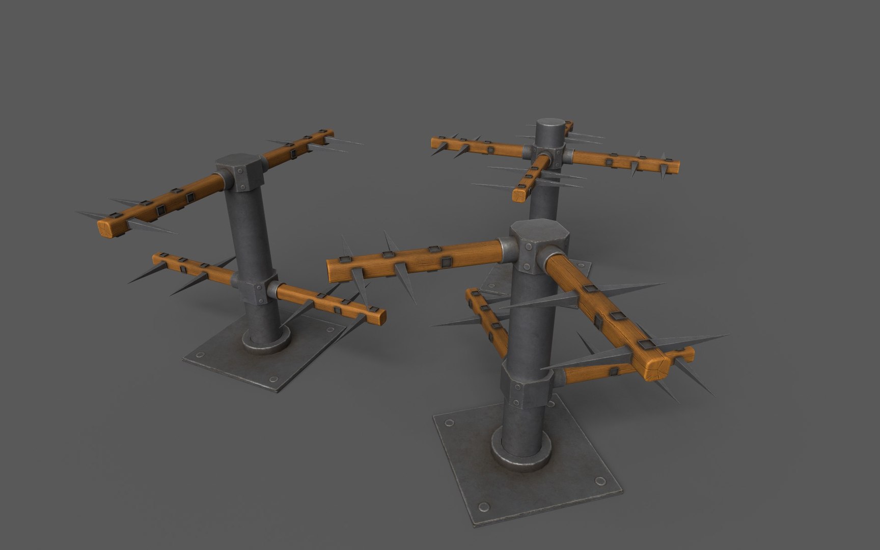 modelo 3d Metal Obstacle - TurboSquid 2035413
