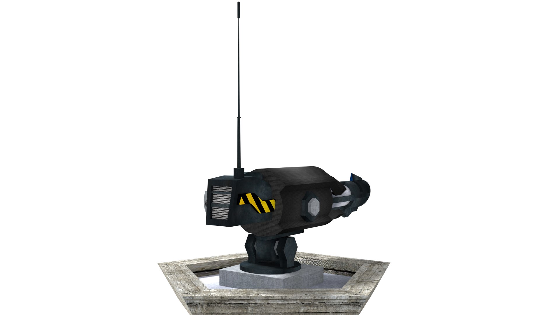 heavy turret 3d 3ds