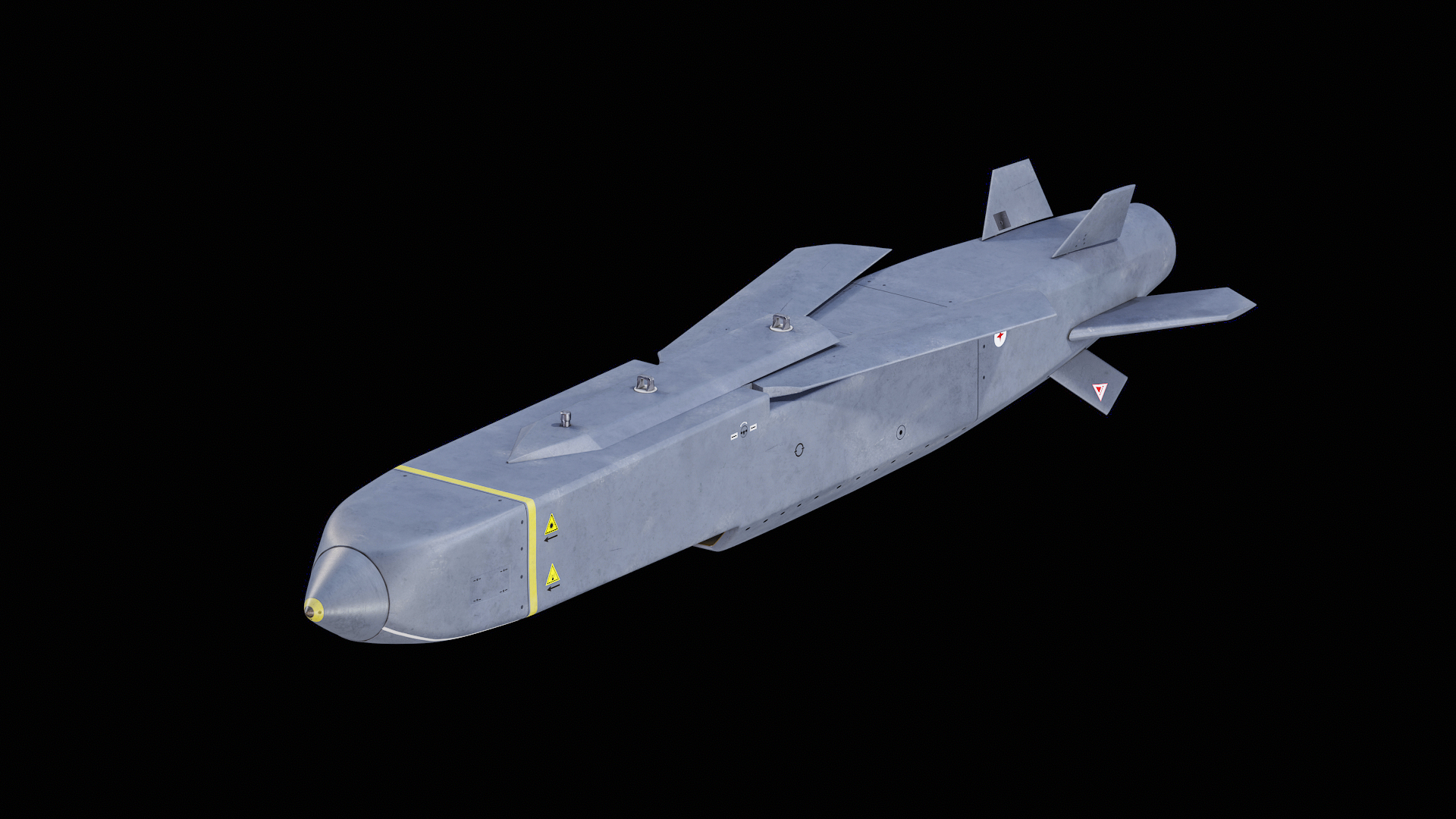 Storm Shadow SCALP Missile PBR 3D Model - TurboSquid 2308341