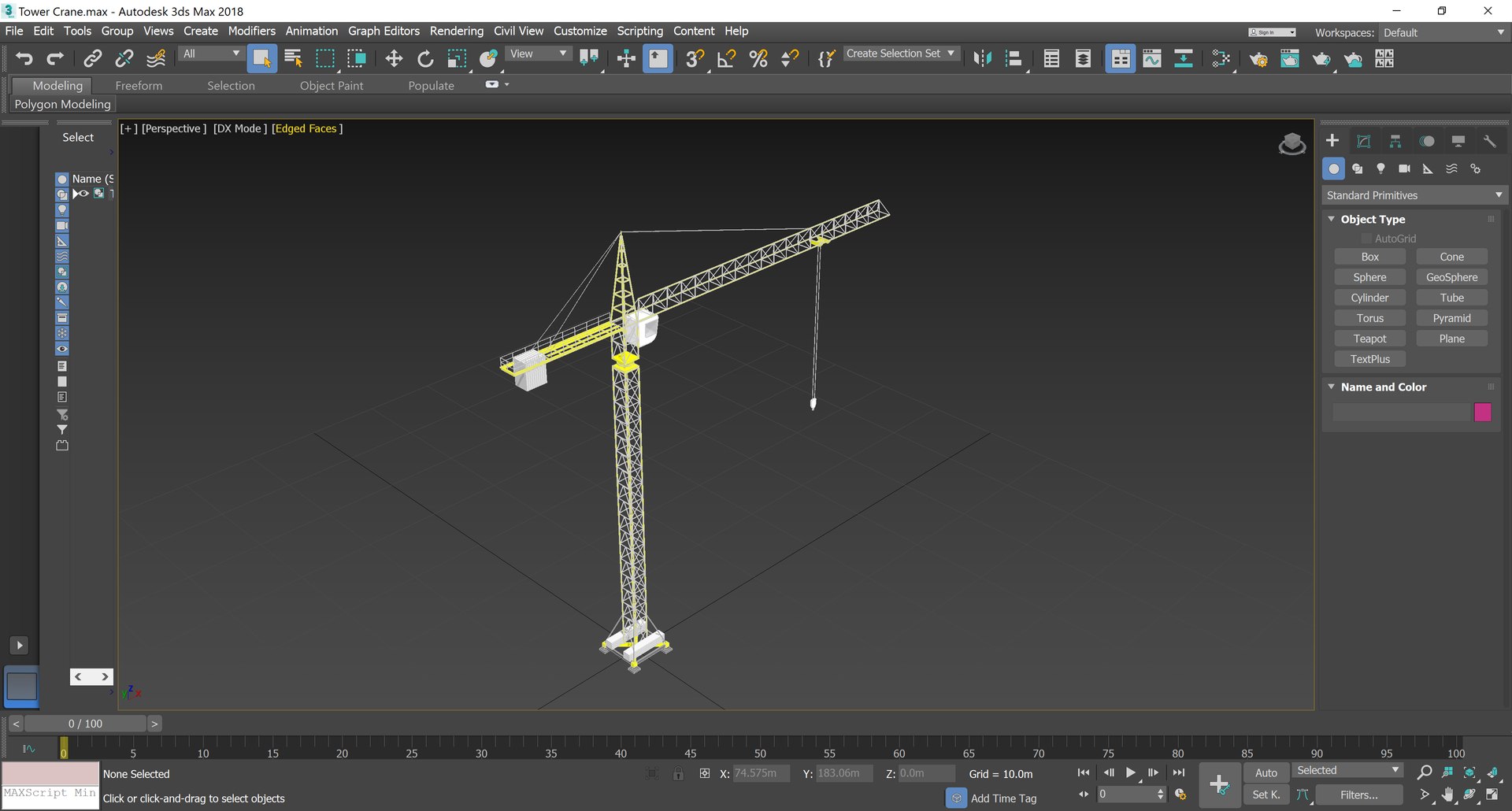Parametric Tower Crane - Revit Family 3D Model - TurboSquid 1820130
