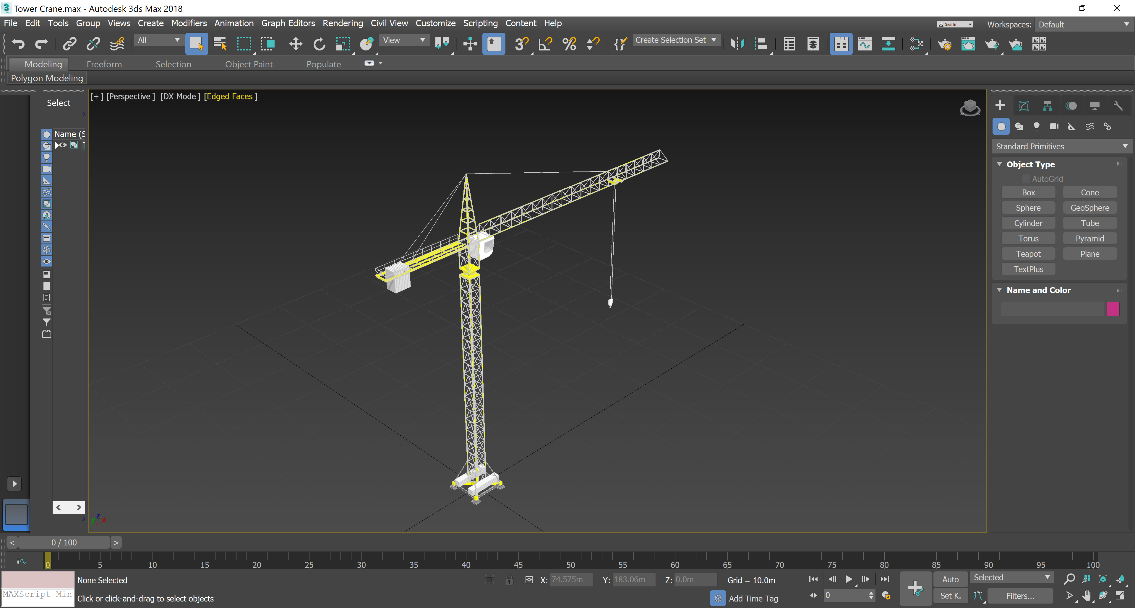modelo 3d Grúa torre paramétrica - Familia Revit - TurboSquid 1820130