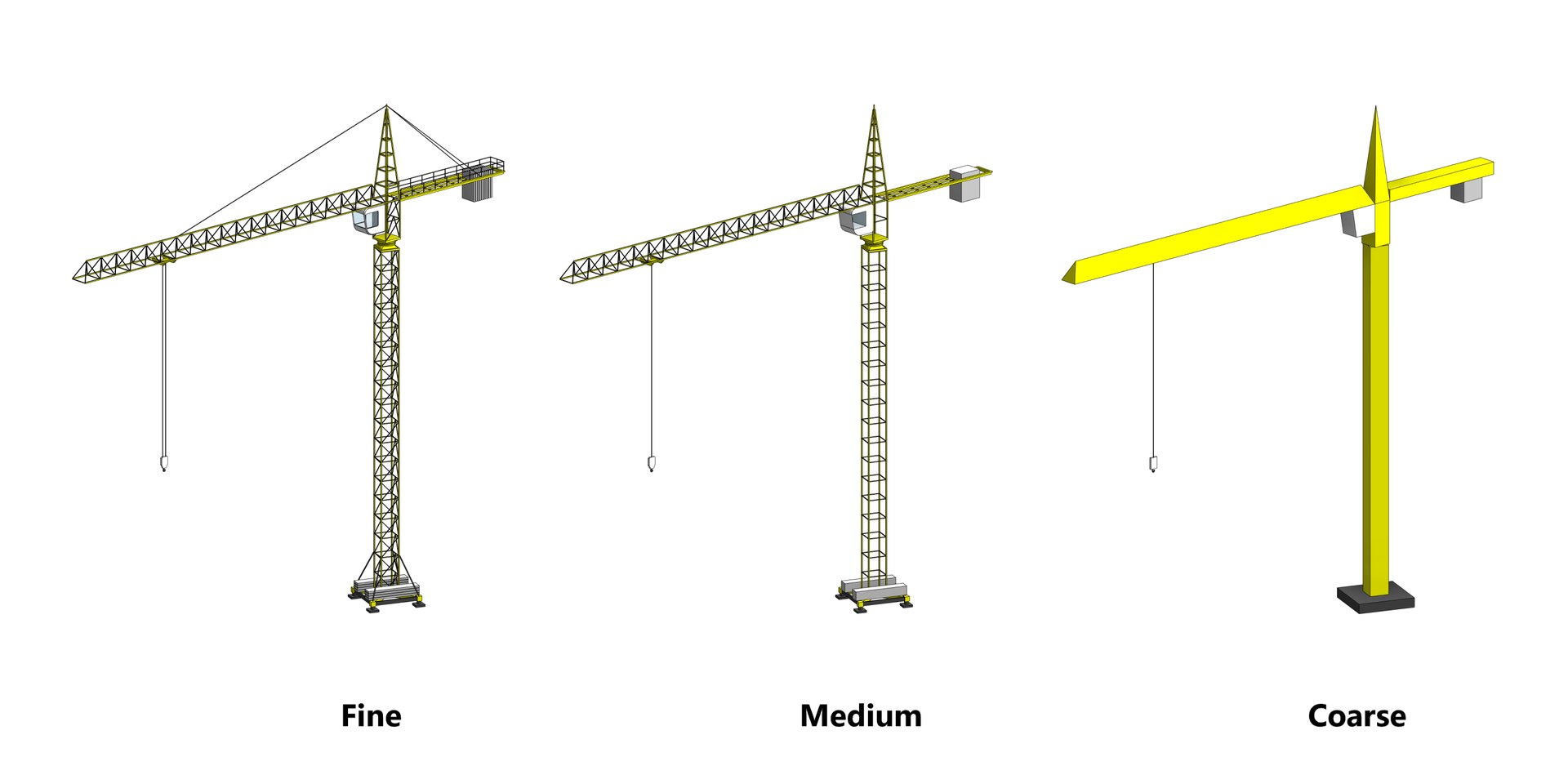 Parametric Tower Crane - Revit Family 3D Model - TurboSquid 1820130