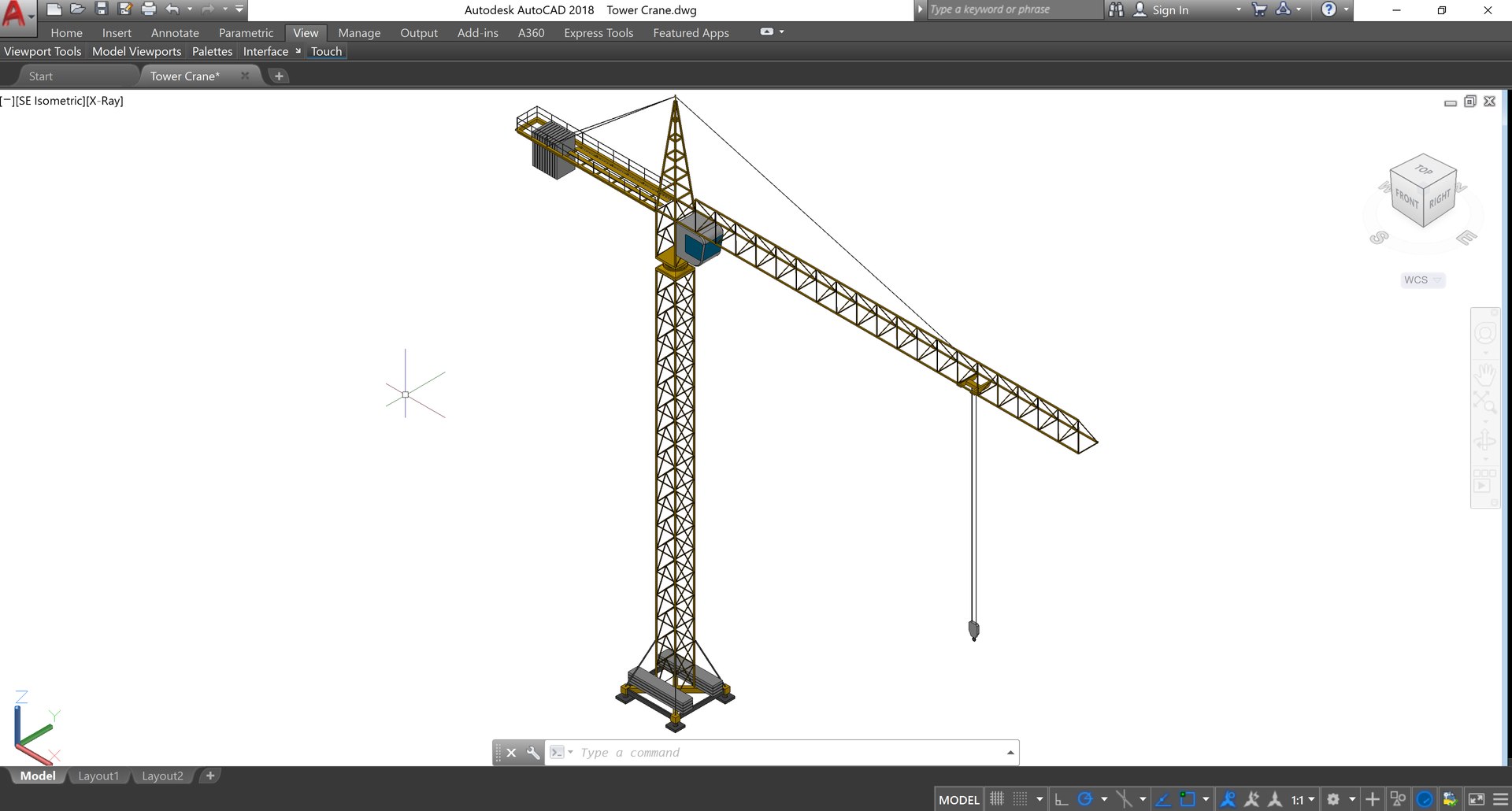 Parametric Tower Crane - Revit Family 3D Model - TurboSquid 1820130
