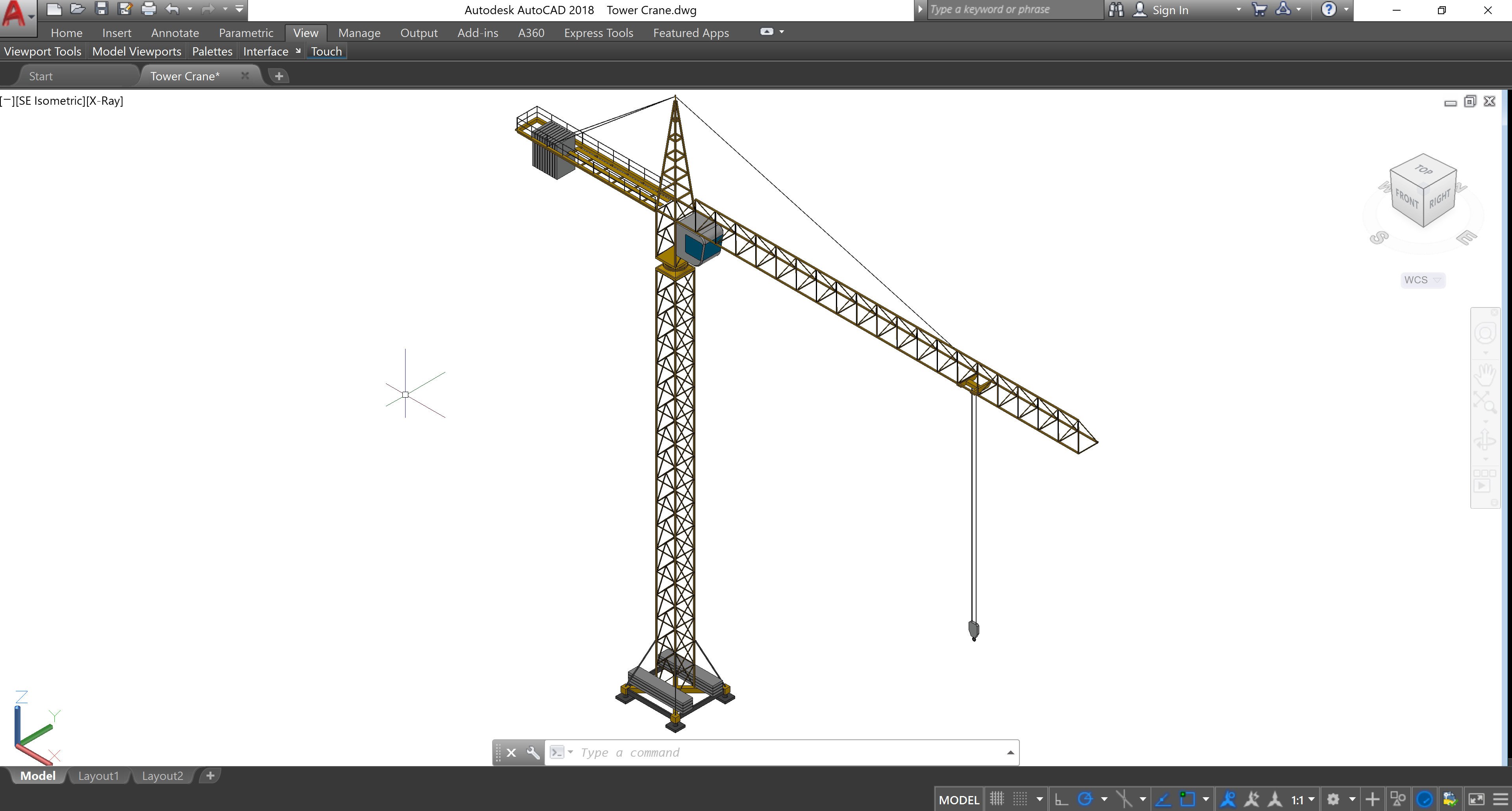 modelo 3d Grúa torre paramétrica - Familia Revit - TurboSquid 1820130