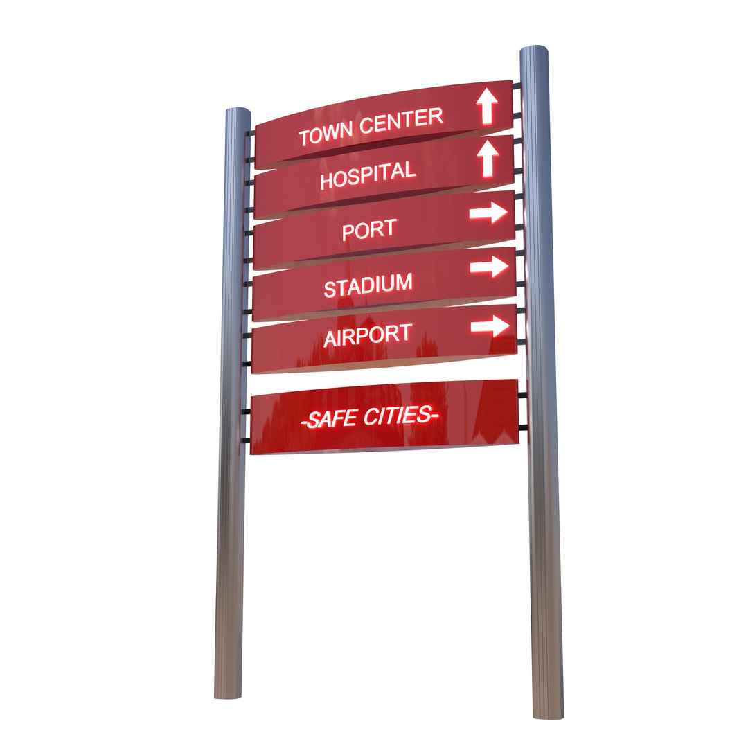 Sign Signboard 3D Model - TurboSquid 1194487