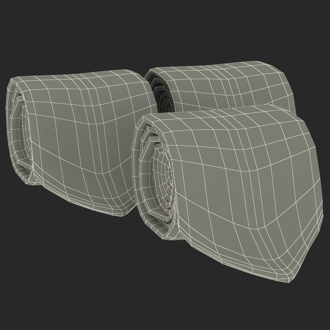 Tie Set 3d Model