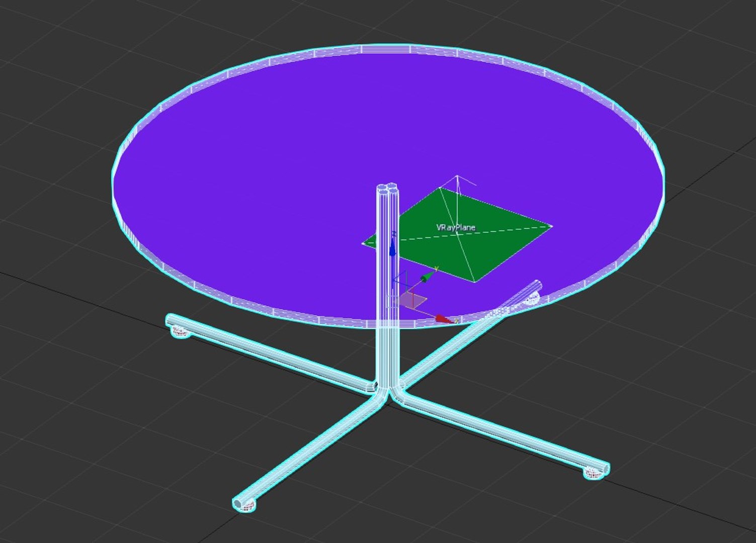 3D model simple circle table - TurboSquid 1559733