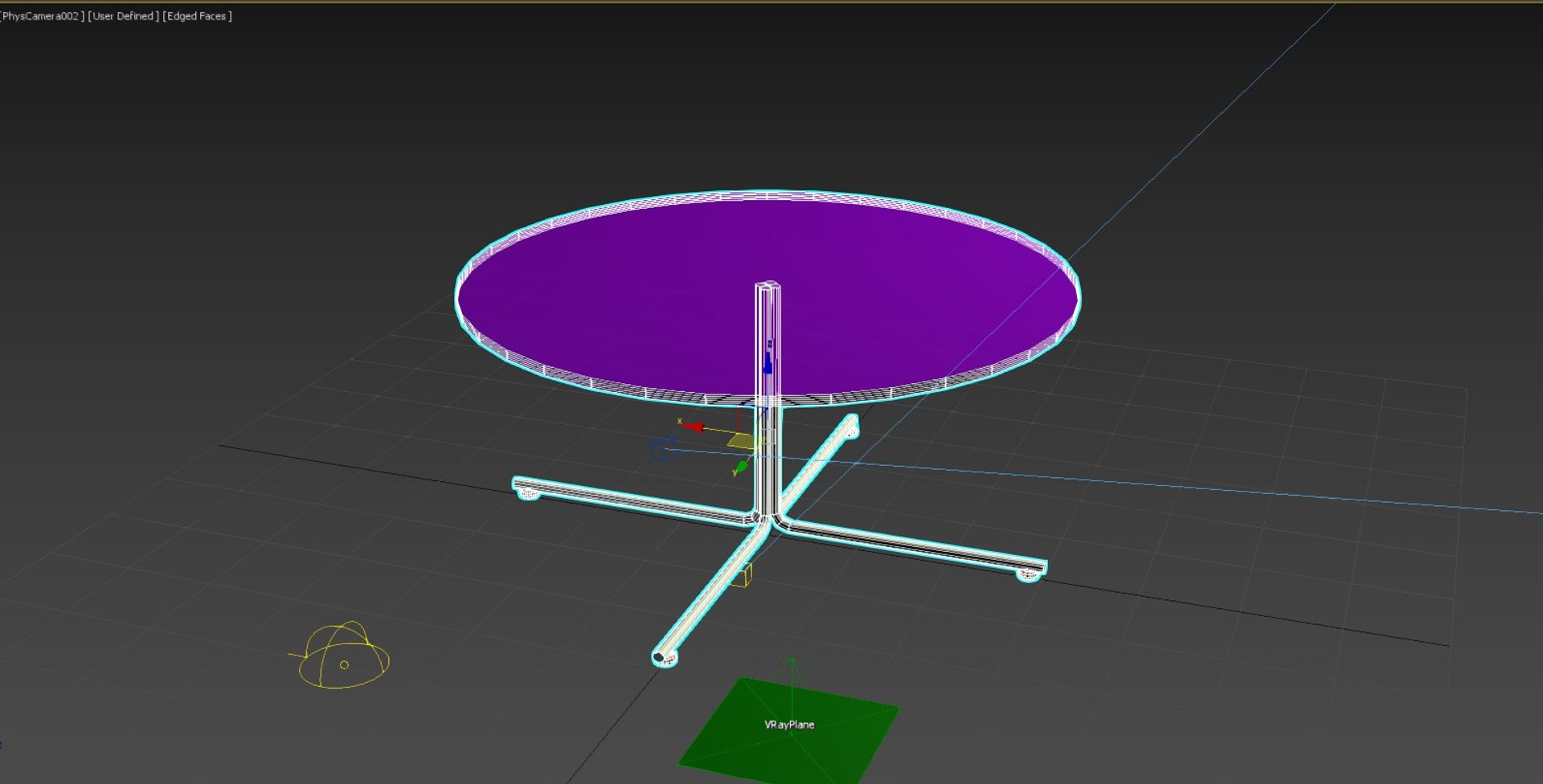 3D model simple circle table - TurboSquid 1559733