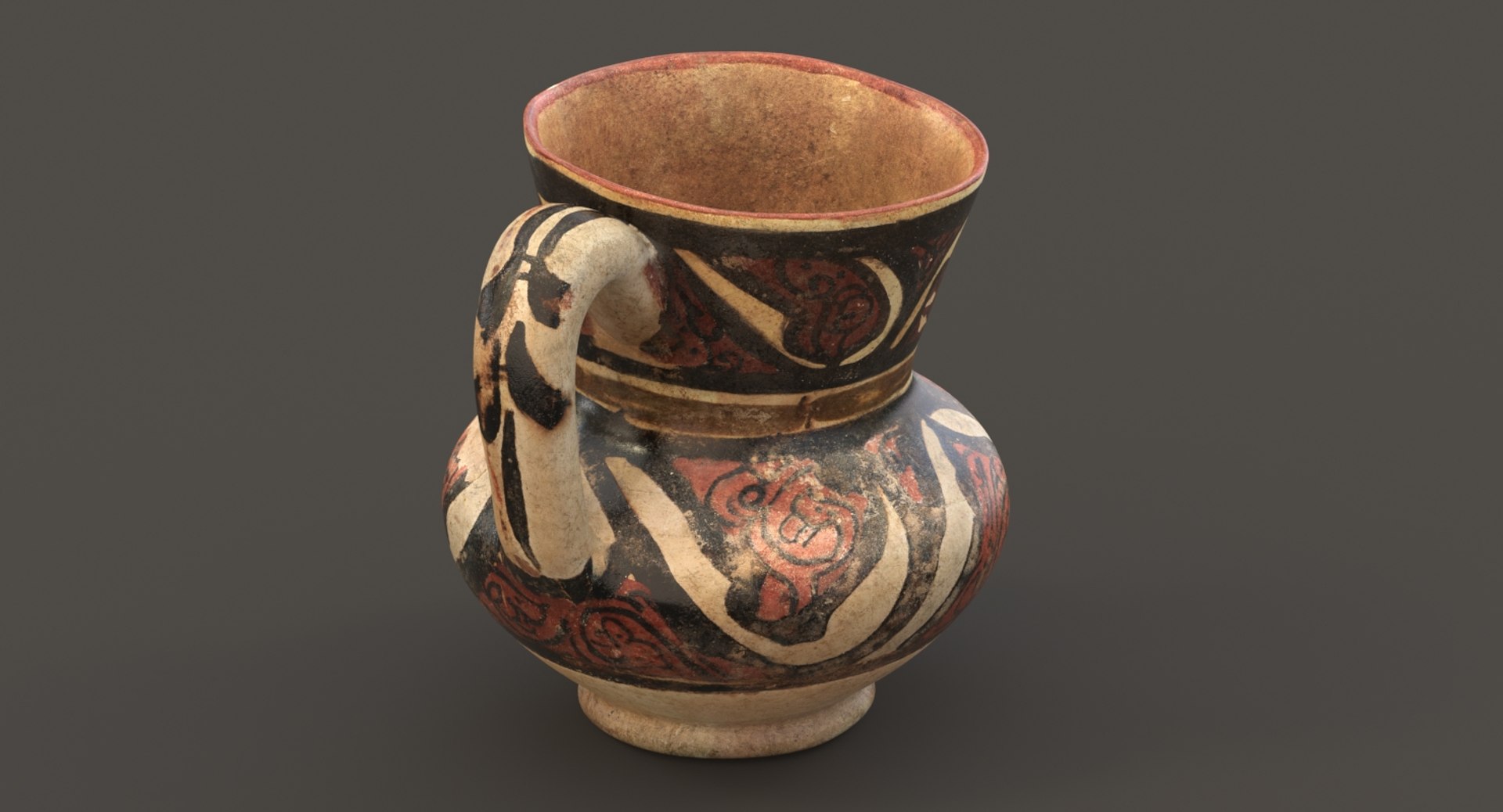 Ancient saudi pottery carafe 3D model - TurboSquid 1347037