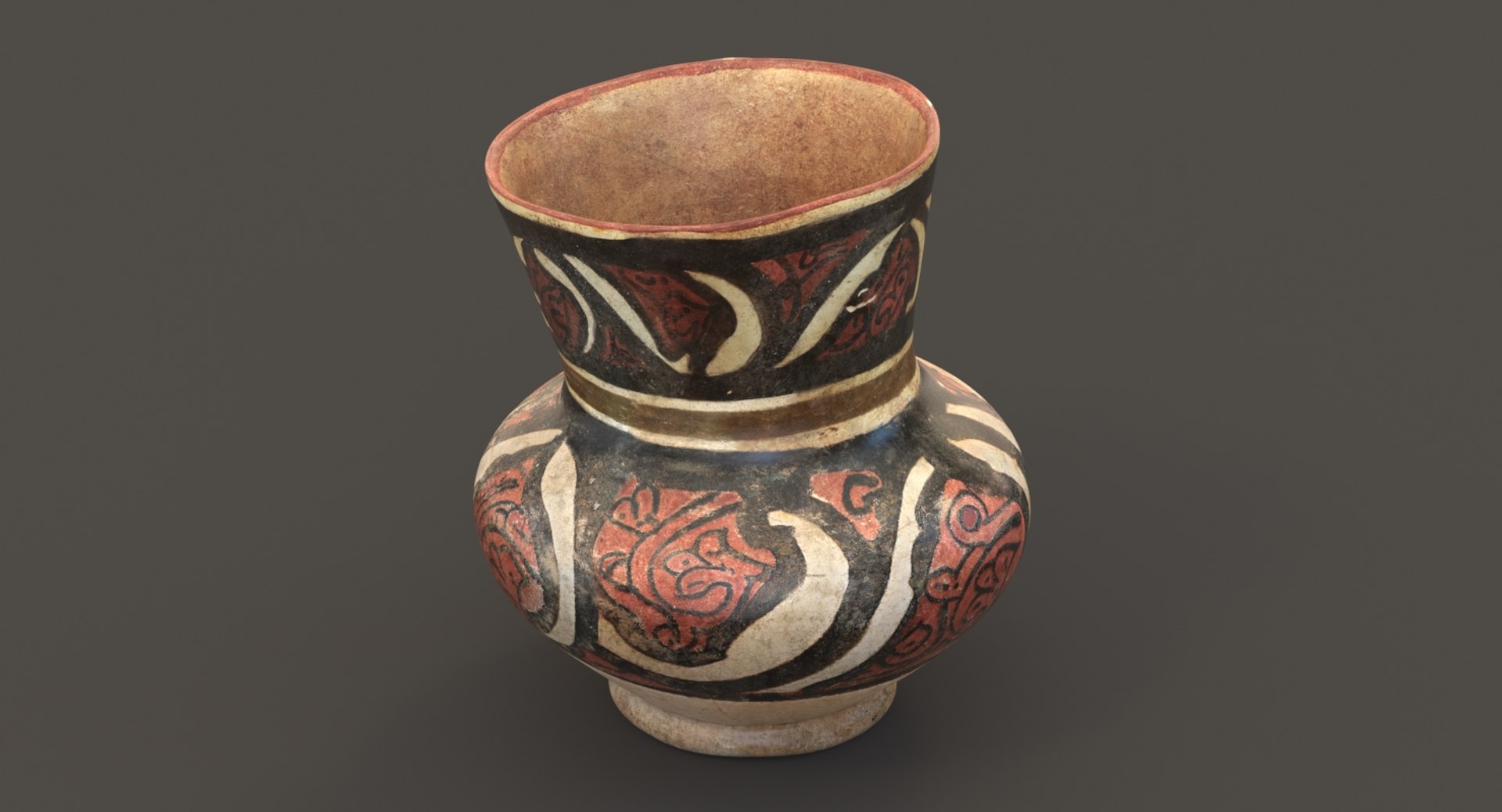 Ancient saudi pottery carafe 3D model - TurboSquid 1347037